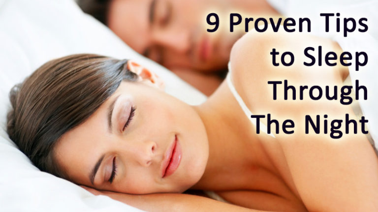 9 Proven Tips to Sleep Through The Night - Dot Com Women
